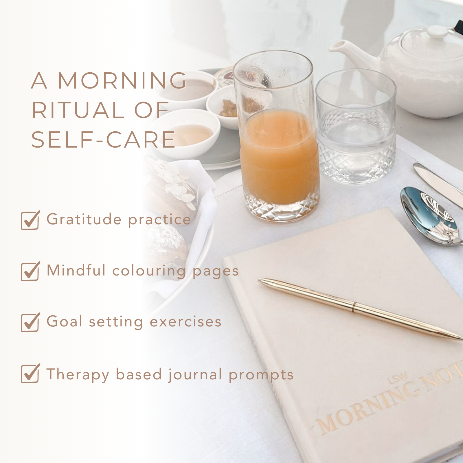 Morning Notes – Guided Wellbeing Journal for Focus & Calm | LSW London