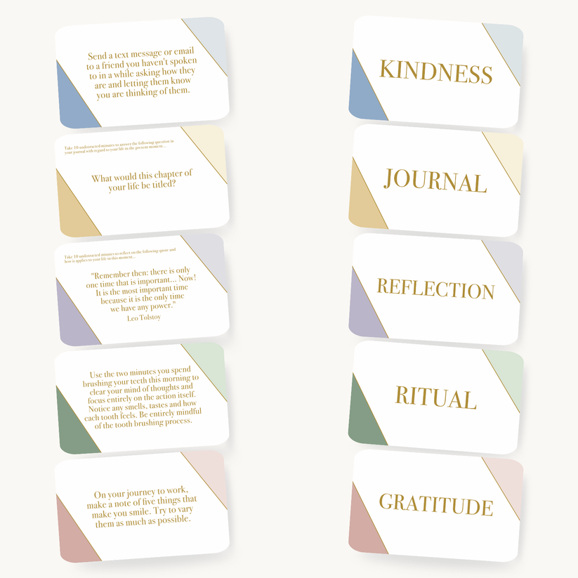 Mindfulness Cards for Daily Self-Care, Gratitude & Stress Relief | LSW ...